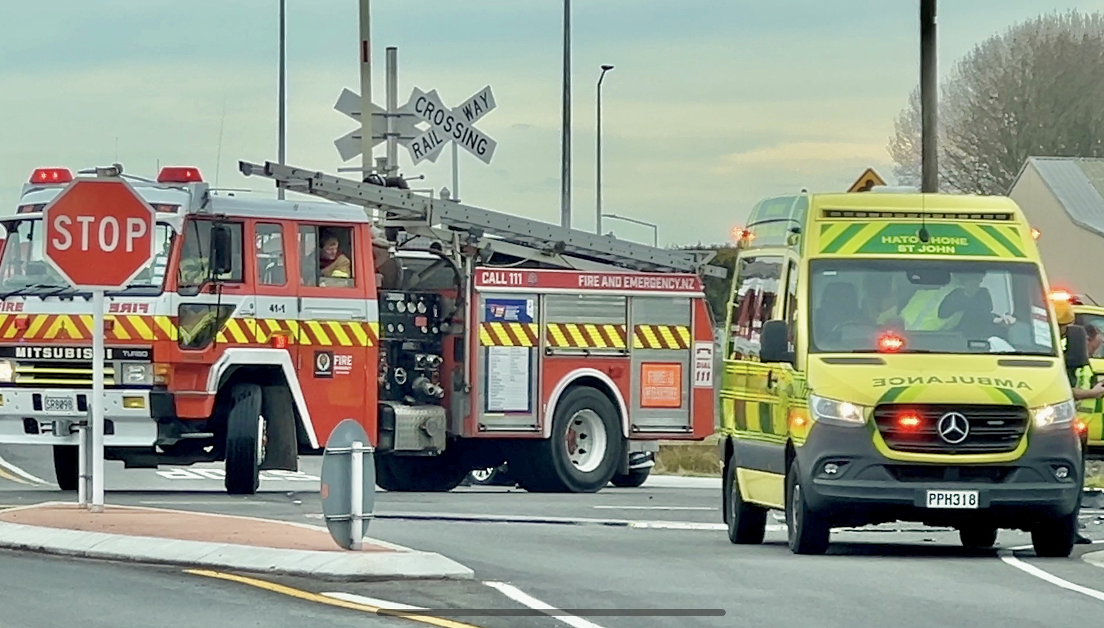 Four people injured in a two-vehicle crash in Rolleston - Chris Lynch Media