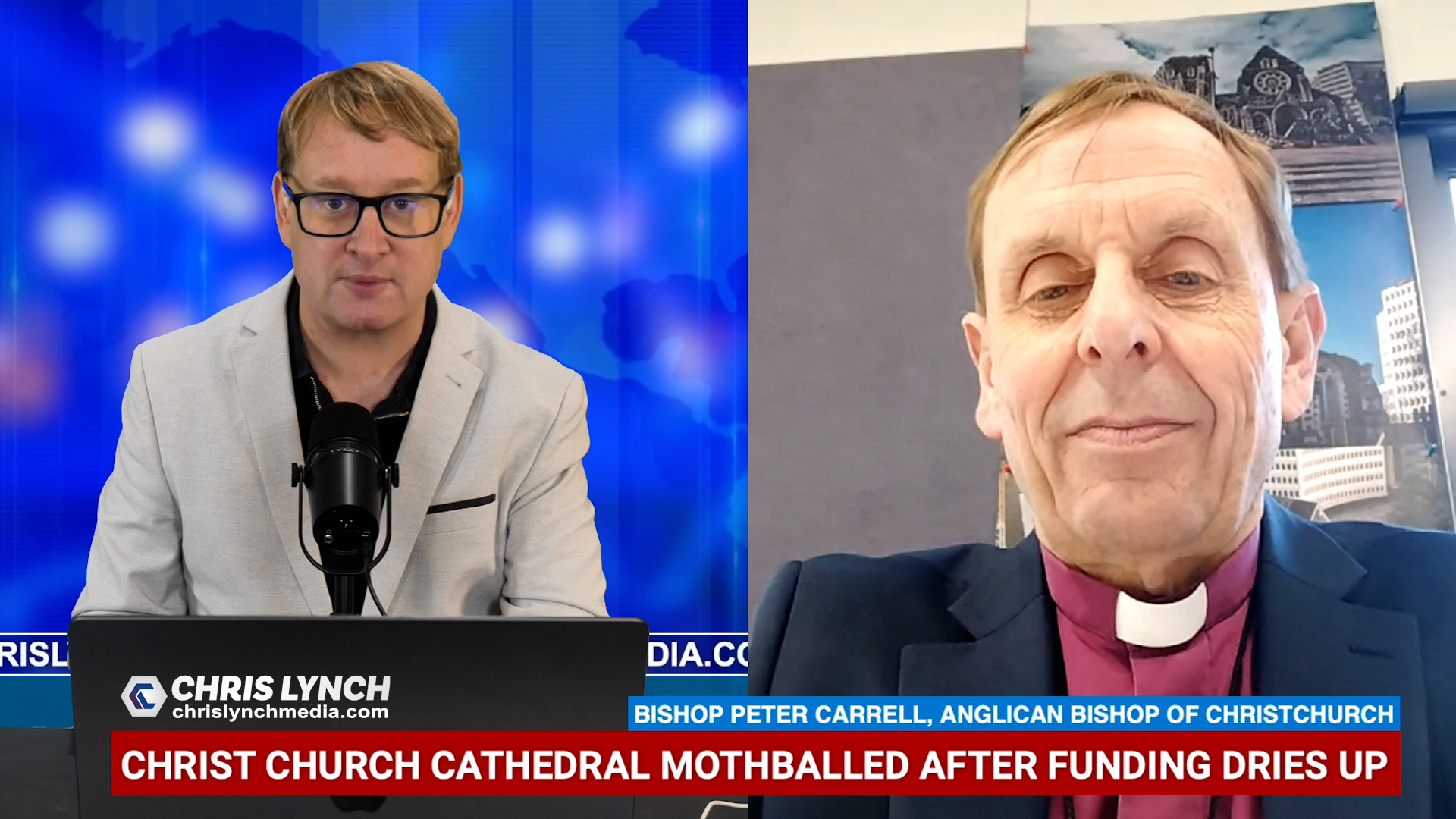 Christchurch Cathedral to be mothballed. Bishop Peter Carrell talks ...