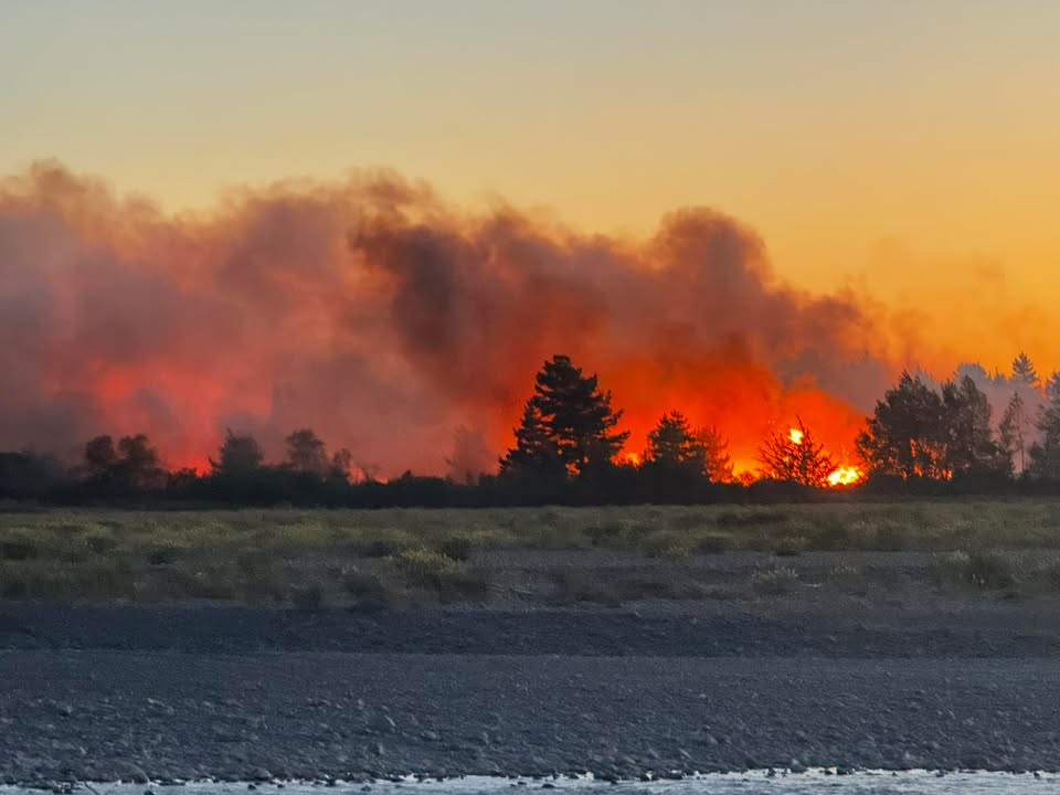 Firefighters continue to battle large fire near West Melton - Chris ...