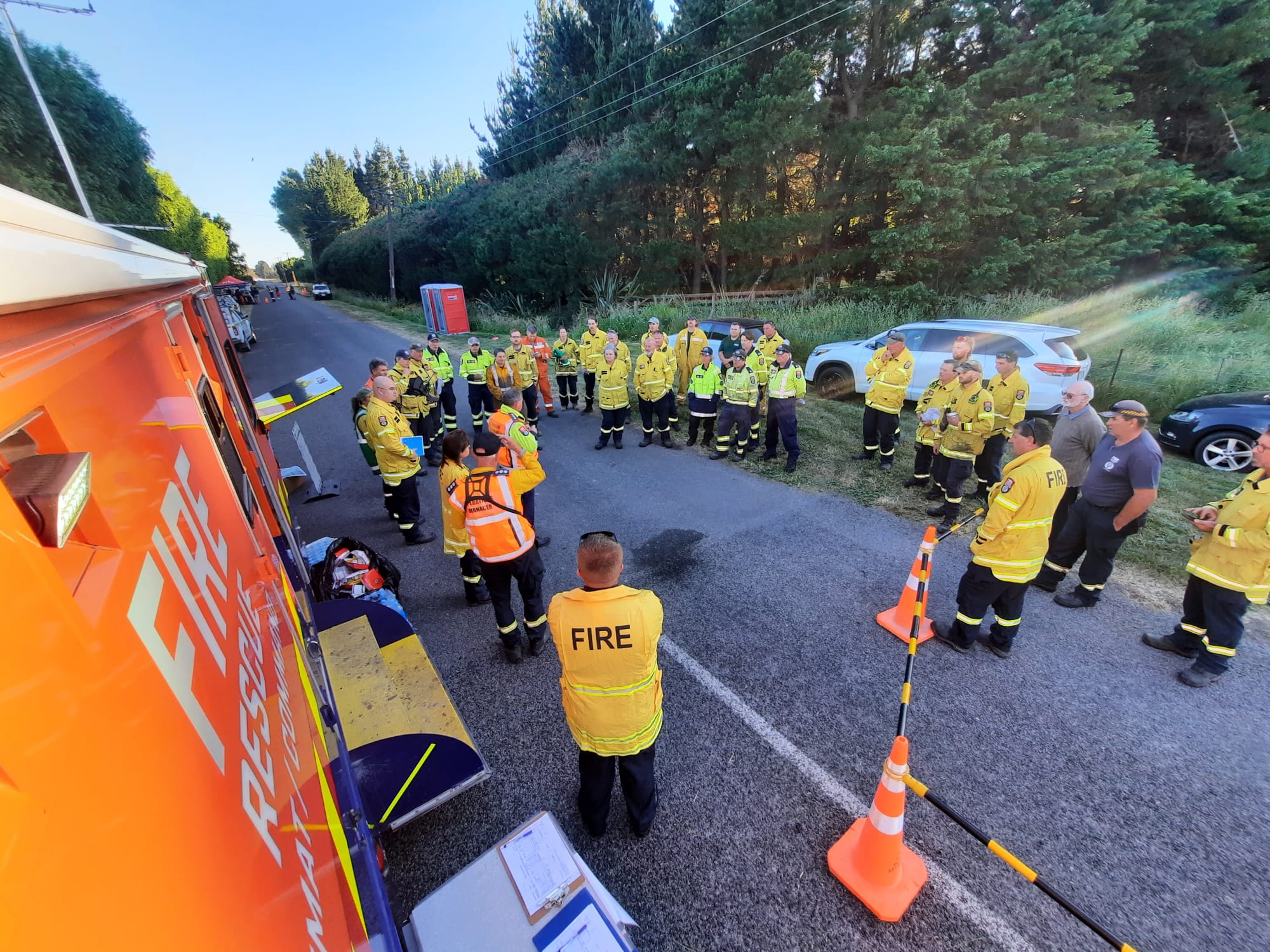 Fire crews hold containment lines at West Melton and Kirwee fire - Chris Lynch Media