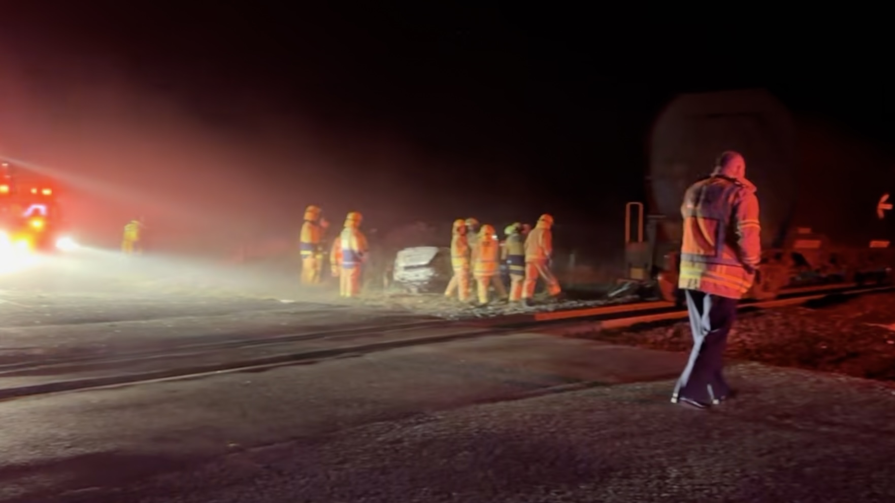 Man in critical condition after crash involving freight train and car ...