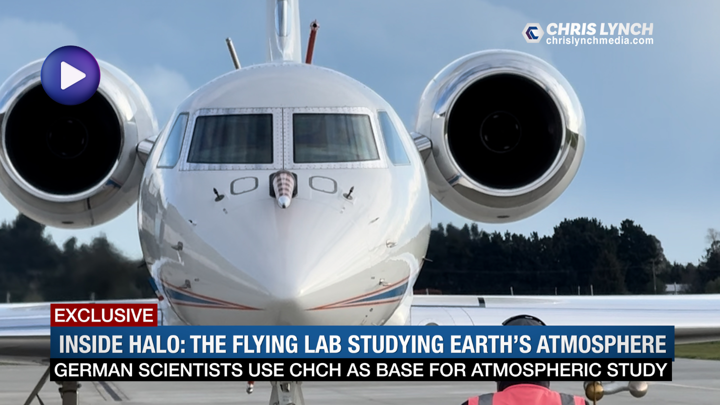 EXCLUSIVE: Step aboard the German HALO aircraft in Christchurch, a ...