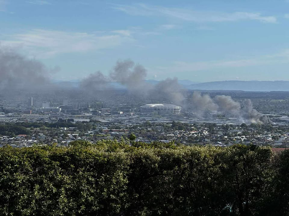 Fire crews at scene of car workshop blaze in Sydenham - Chris Lynch Media