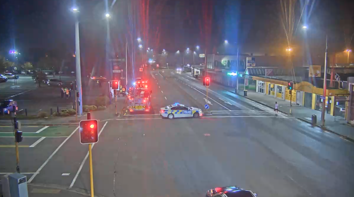 A motorcyclist has died in Upper Riccarton this morning - Chris Lynch Media