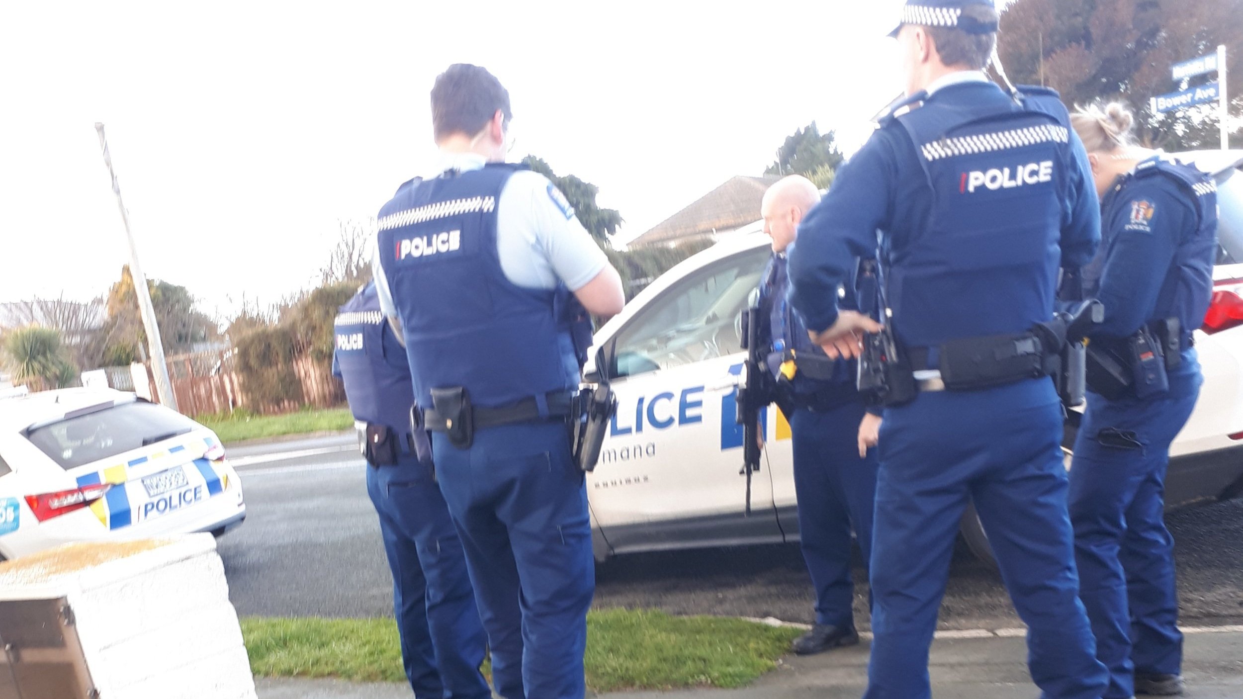 Armed police surround vehicle in North New Brighton - Chris Lynch Media